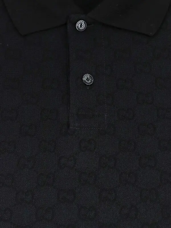 Gucci Gg Viscose Blend Polo Shirt