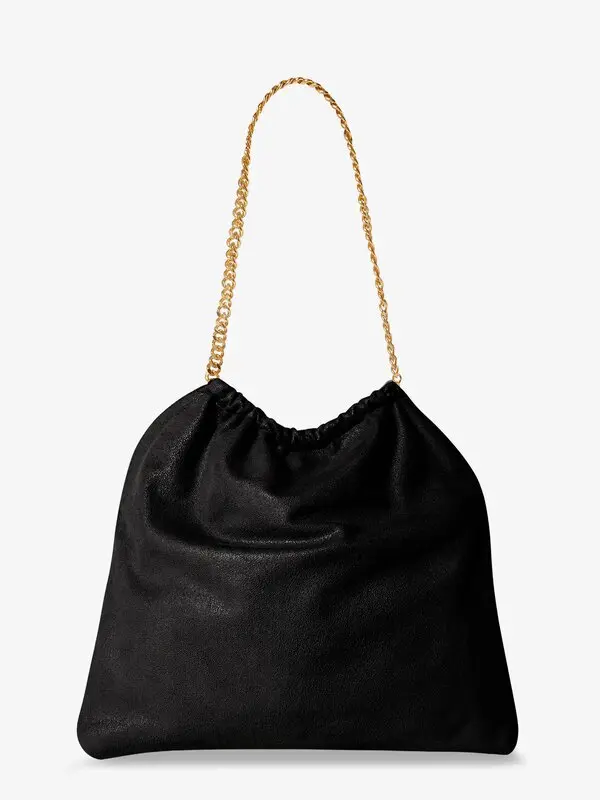 Stella McCartney Falabella Shaggy Deer Shoulder Bag - Black