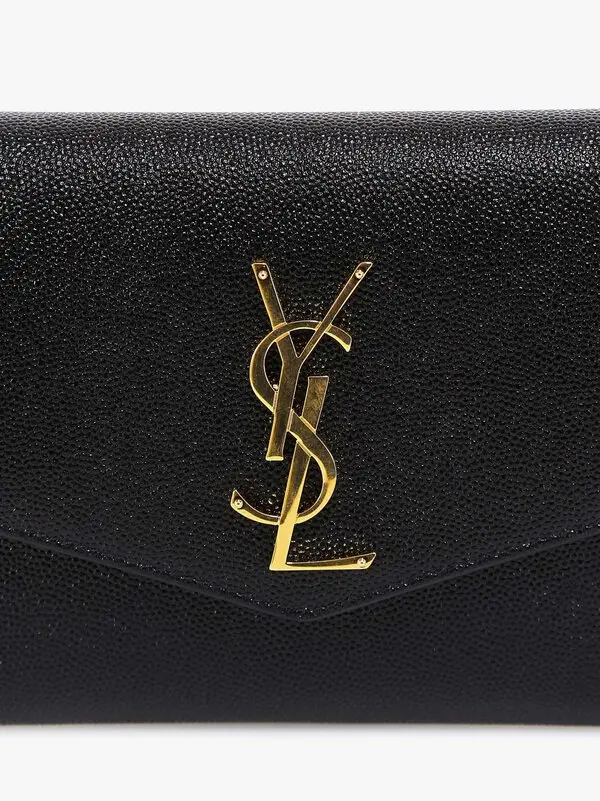 Saint Laurent Leather Crossbody Bag With Cassandre Logo