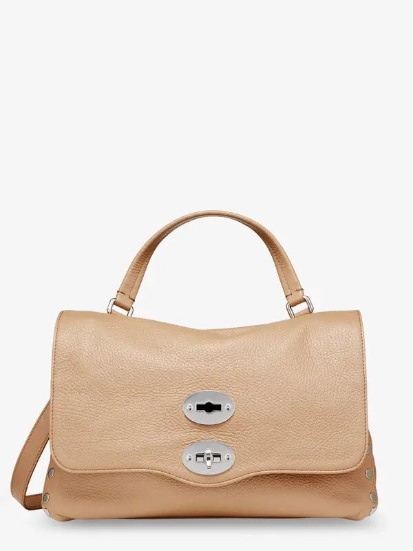 ZANELLATO Hammered Leather Postina Daily Crossbody Bag - Brown