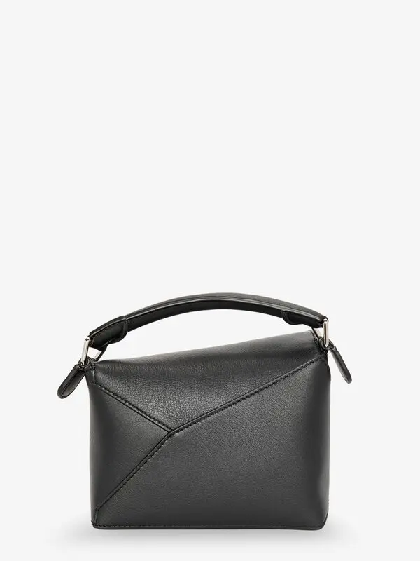 Loewe Puzzle Edge Leather Handbag - Black