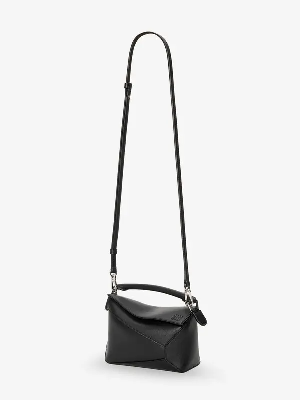 Loewe Puzzle Edge Leather Handbag - Black