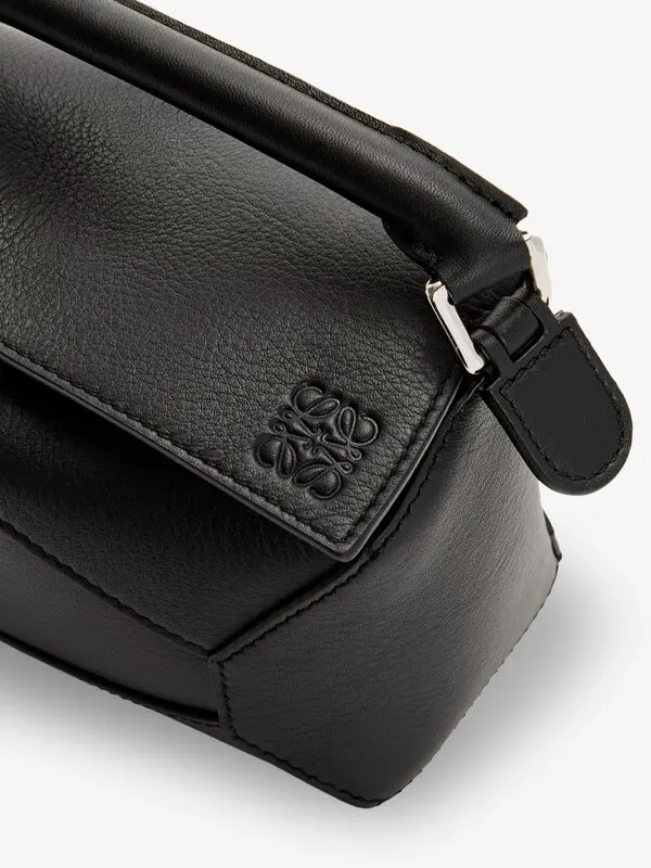 Loewe Puzzle Edge Leather Handbag - Black