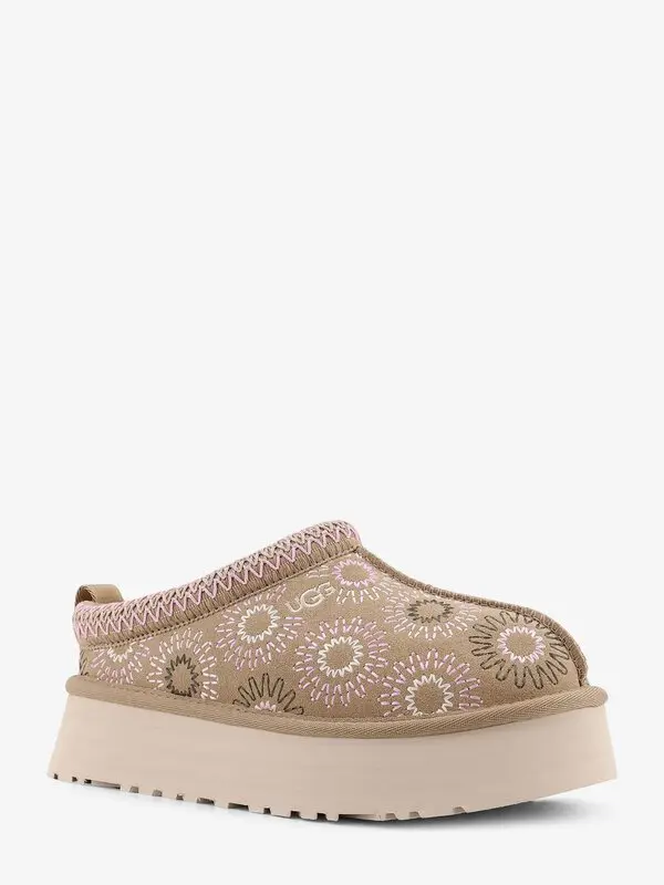 UGG W Tazz Suede Sandals With Multicolor Embroidery