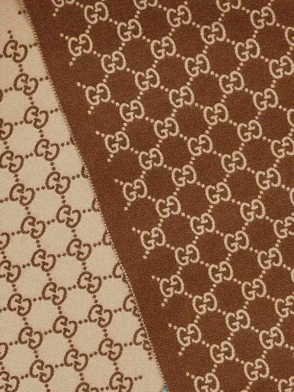 Gucci Cashmere Scarf With Gg Print