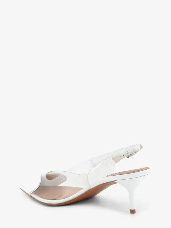 Alaïa Le Coeur Slingback Pvc And Leather Pumps - White