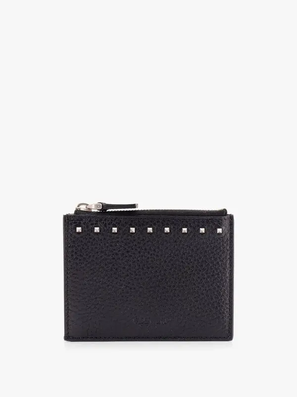 Valentino Garavani Rockstud Leather Card Holder