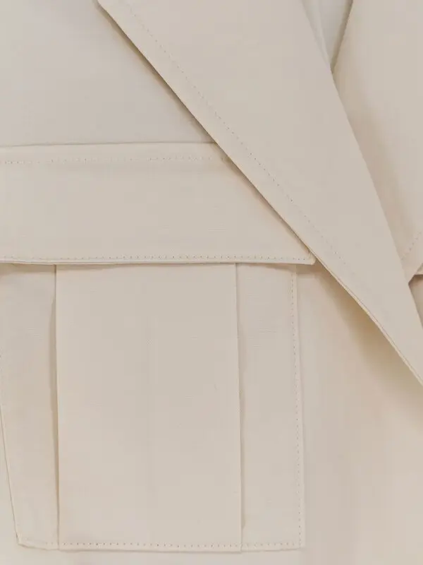 JOSEPH Diafa Sleeveless Cotton And Linen Blazer