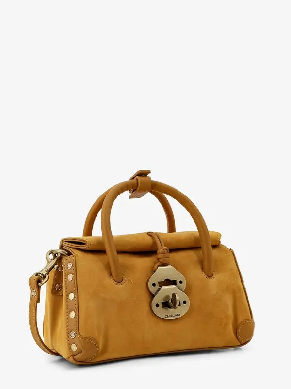 ZANELLATO Dotta Baby Suede Crossbody Bag - Yellow