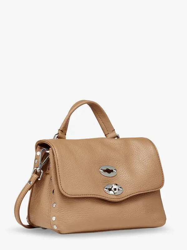 ZANELLATO Postina® Baby Hammered Leather Crossbody Bag - Beige