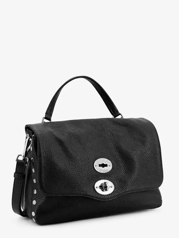 ZANELLATO Postina® S Textured Leather Crossbody Bag - Black