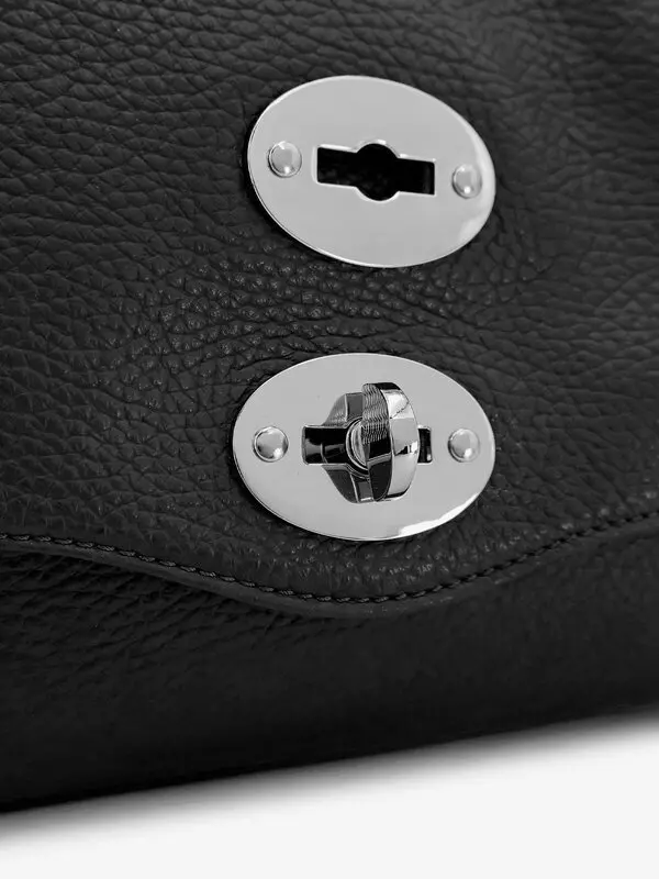 ZANELLATO Postina® S Textured Leather Crossbody Bag - Black