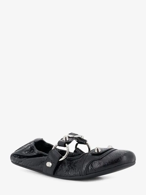 Balenciaga City Flat Leather Ballerinas