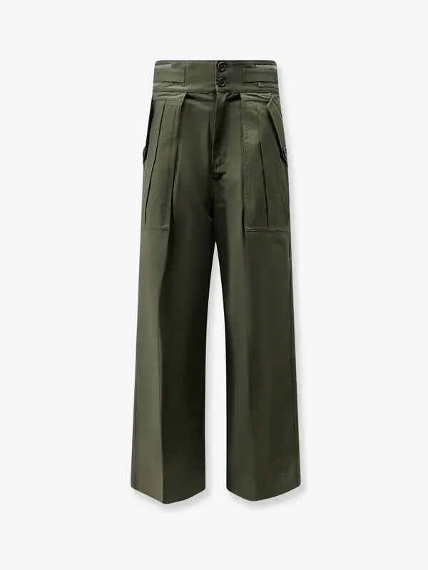 THE FRANKIE SHOP Tova Cargo Cotton Trousers - Green