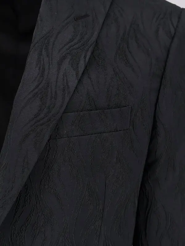 Corneliani Single-breasted Blazer With Embroidery