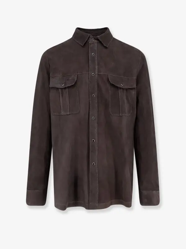 DFOUR Suede Shirt - Grey