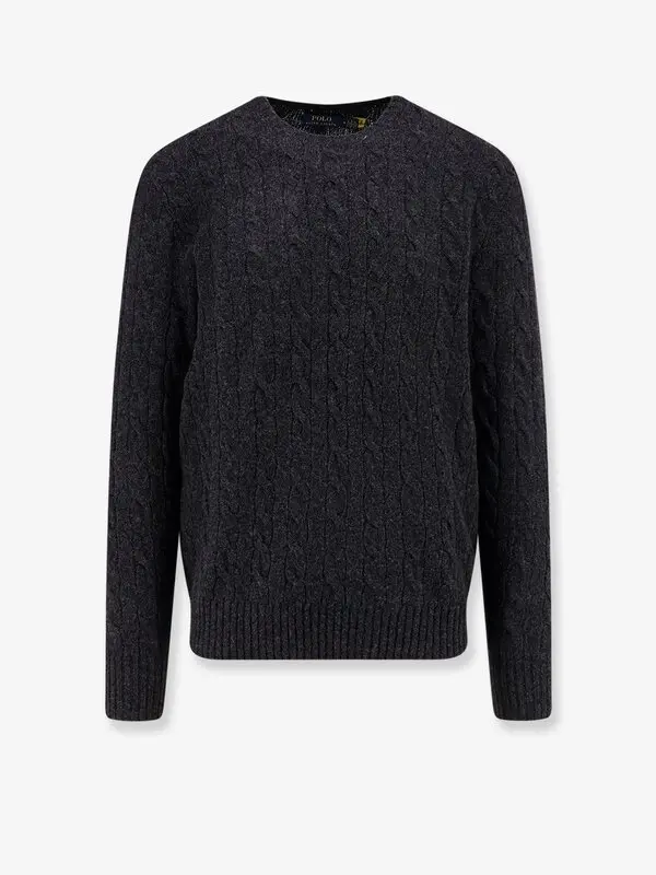 Polo Ralph Lauren Wool And Cashmere Cable Knit Sweater - Grey