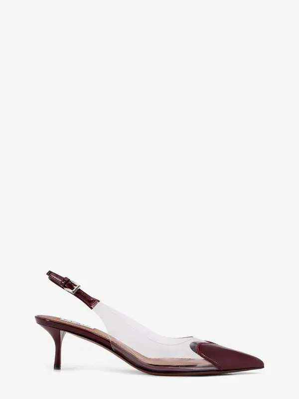 Alaïa Le Coeur Pvc And Leather Slingback Décollet - Brown