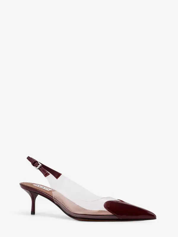 Alaïa Le Coeur Pvc And Leather Slingback Décollet - Brown