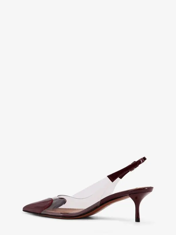 Alaïa Le Coeur Pvc And Leather Slingback Décollet - Brown