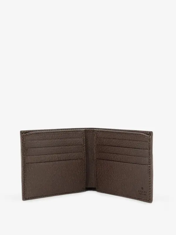 Gucci Coated Canvas Wallet With Gg Motif