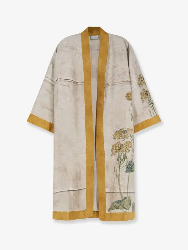 PIERRE-LOUIS MASCIA Silk Kimono - Yellow