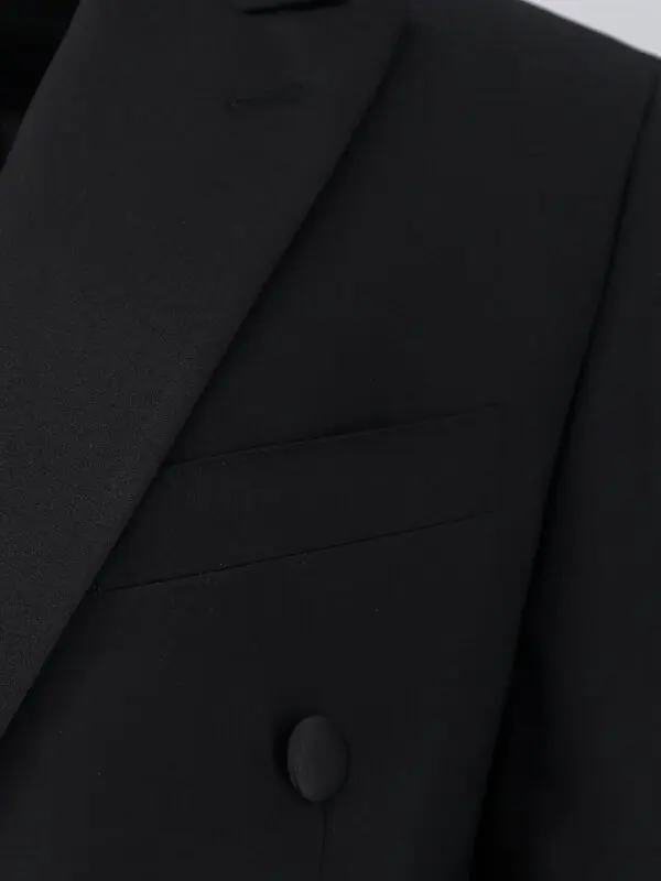 Corneliani Double-breasted Virgin Wool And Mohair Tuxedo