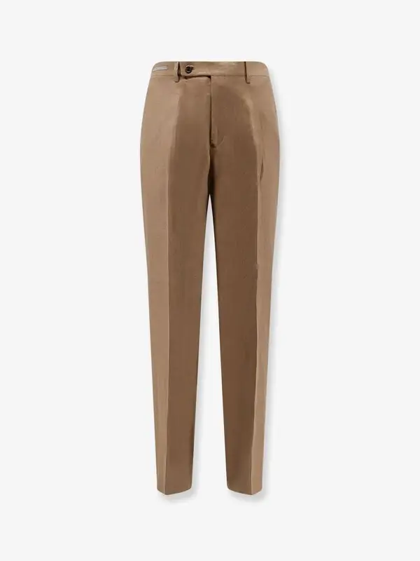 Corneliani Regular Linen Trousers