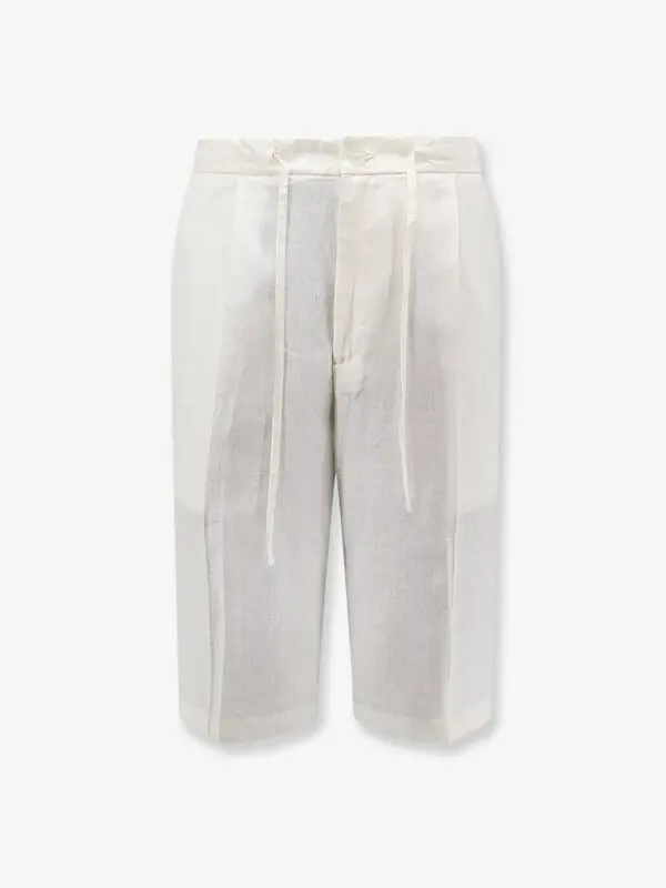 HEVO Torre Lapillo Linen And Viscose Shorts