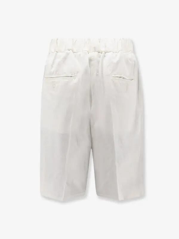 HEVO Torre Lapillo Linen And Viscose Shorts