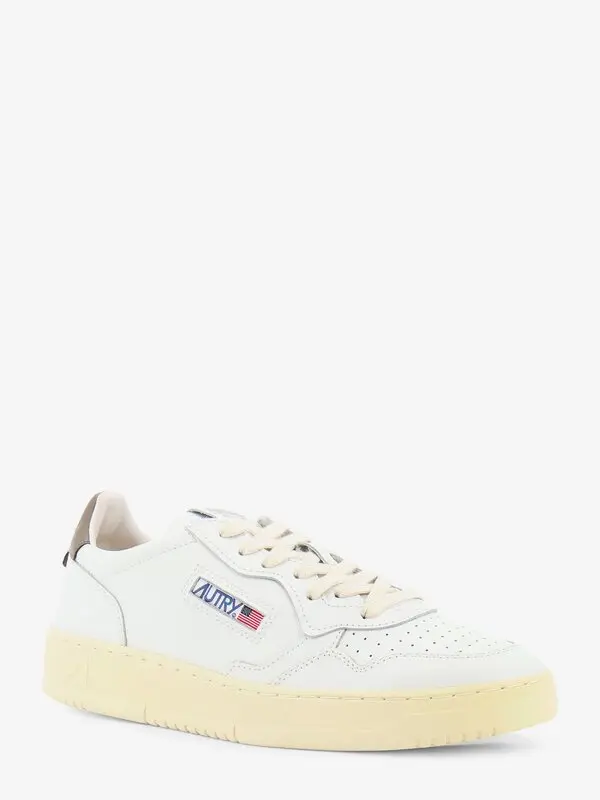 AUTRY Medalist Leather Lace-up Sneakers - White