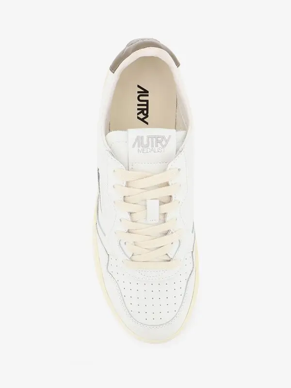 AUTRY Medalist Leather Lace-up Sneakers - White