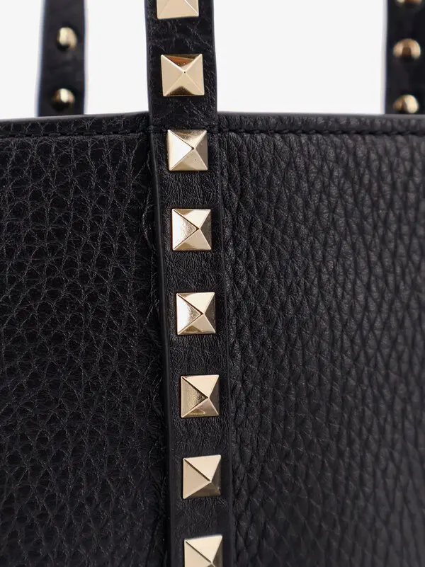 Valentino Garavani Rockstud Leather Shopping Bag