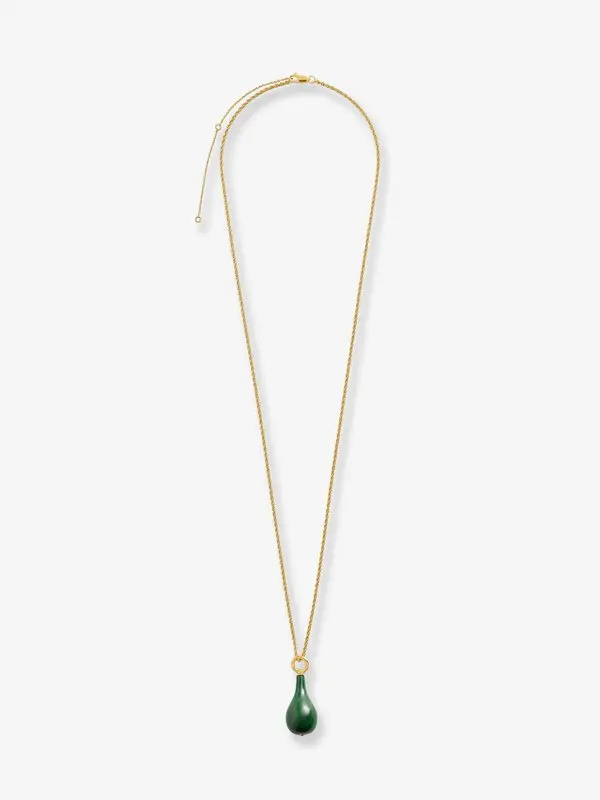 TOTEME Medium Jade Drop Necklace
