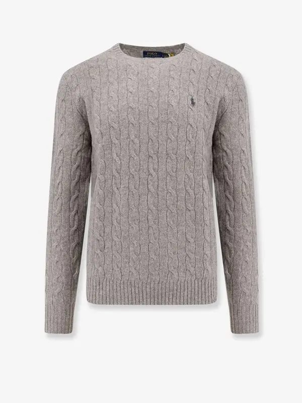 Polo Ralph Lauren Wool An Cashmere Cable Knit Sweater - Grey