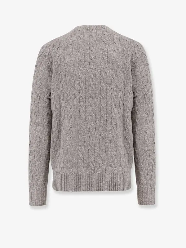 Polo Ralph Lauren Wool And Cashmere Cable Knit Crew Neck Sweater