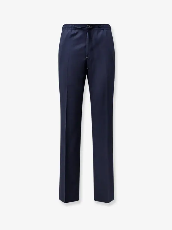 Corneliani Virgin Wool And Silk Trousers