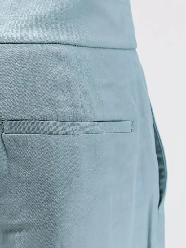 JOSEPH Aix Viscose And Linen Trousers