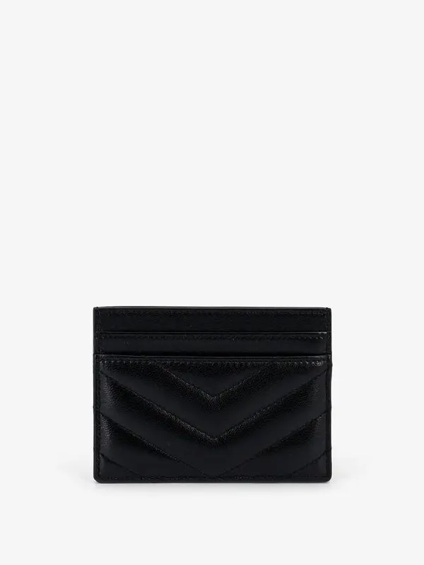 Saint Laurent Cassandre Leather Card Holder