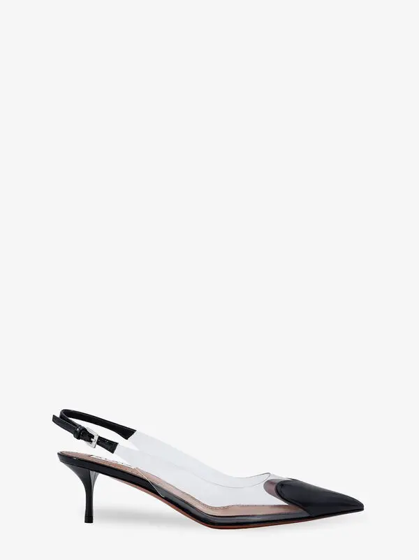 Alaïa Le Coeur Slingback Pvc And Leather Pumps - Black