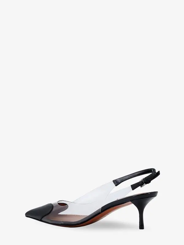Alaïa Le Coeur Slingback Pvc And Leather Pumps - Black