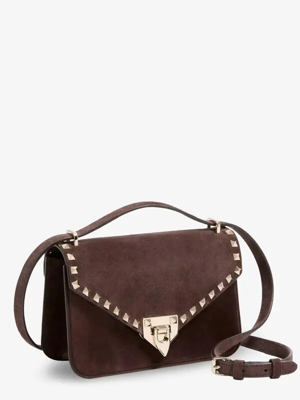 Valentino Garavani Rockstud Suede Crossbody Bag