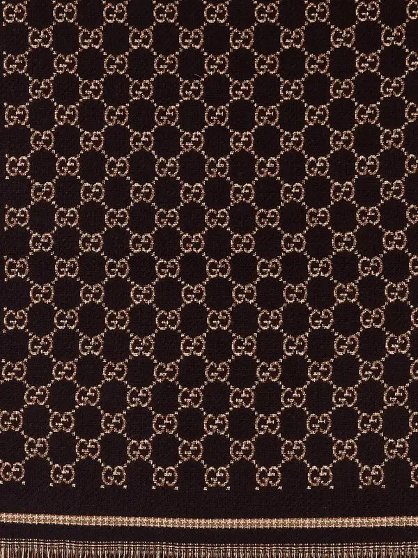 Gucci Gg Wool Jacquard Scarf
