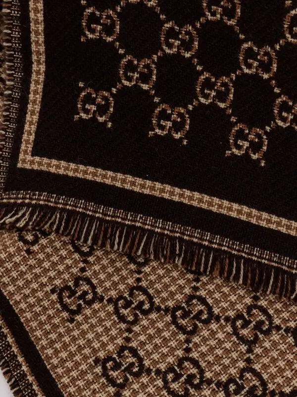 Gucci Gg Wool Jacquard Scarf