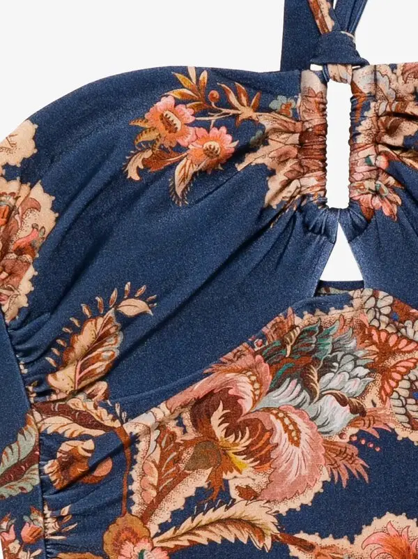 Zimmermann Aster Paisley Print One Piece Swimsuit