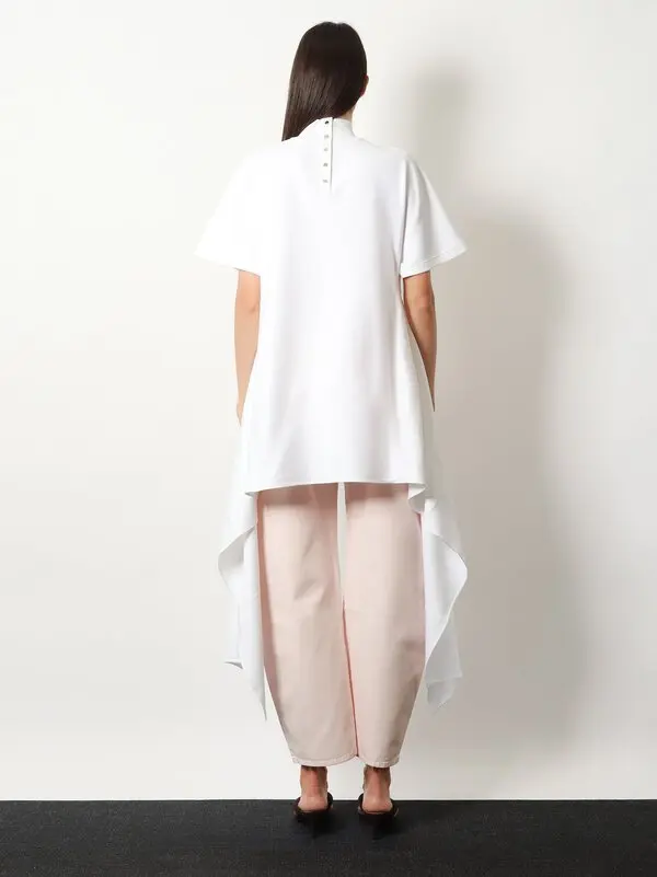 Alaïa Asym Cotton Blend T-shirt