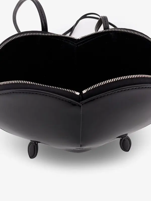 Alaïa Le Coeur Patent Leather Crossbody Bag - Black