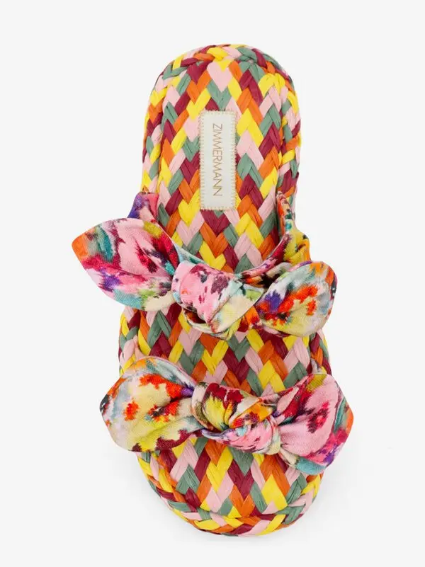 Zimmermann Ed Raffia Carousel Sandals