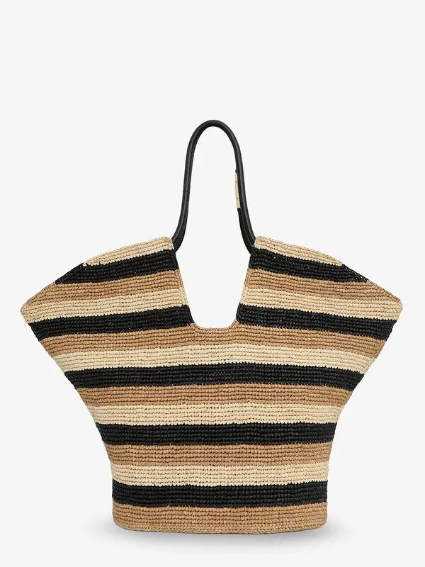 Zimmermann Golden Time Raffia Shoulder Bag
