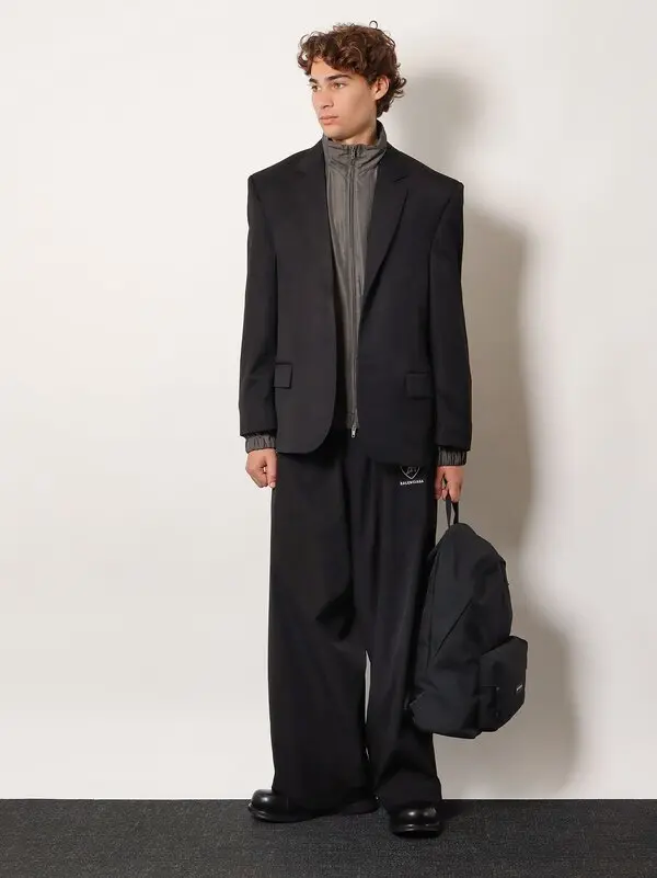 Balenciaga Wool Blazer With Modal Insert